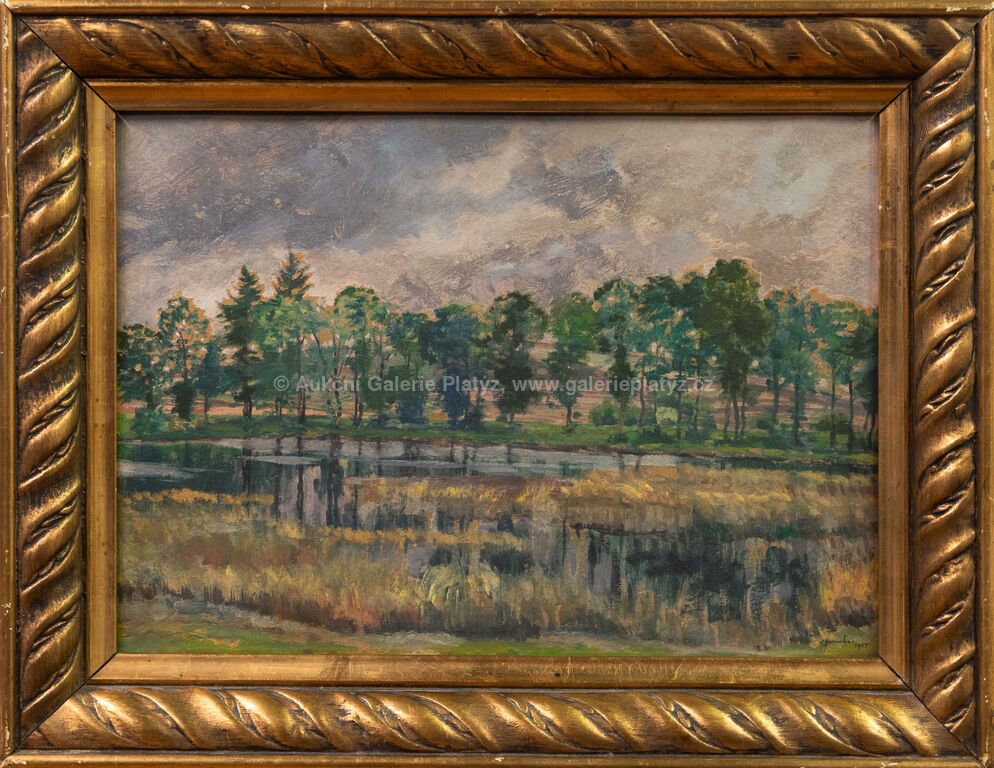 Josef Jambor / U rybníka - detail aukce « Aukce « Aukční Galerie Platýz